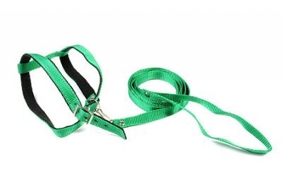 Шлейка для кошек на подкладке 14 мм х 150 см зоотехнология-м