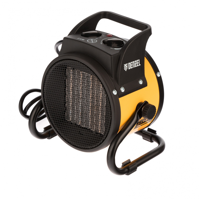 Пушка тепловая 2.0кВт 100куб. м/ч керамическая электрическая DENZEL