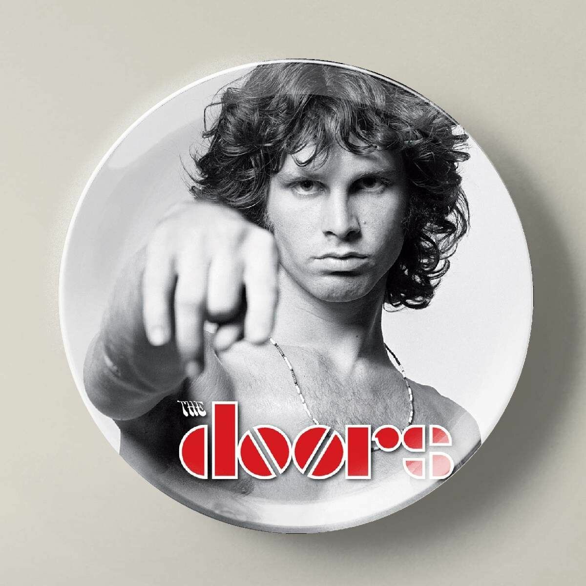 Декоративная тарелка с подвесом Диаметр: 200мм The Doors Плакат 3