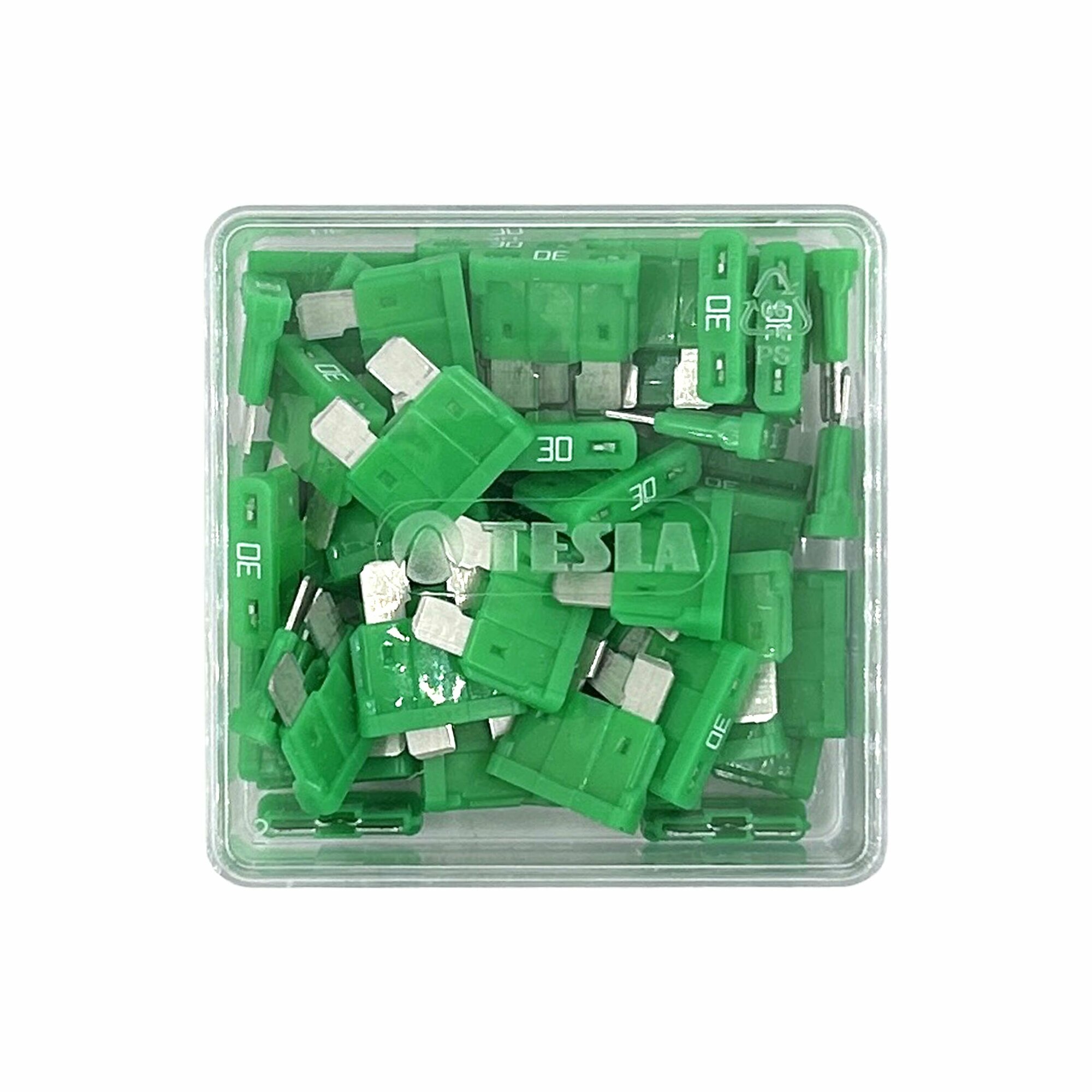 Предохранители плоские 30 А, 50 шт. - Tesla Blatna арт. FT00.030.050
