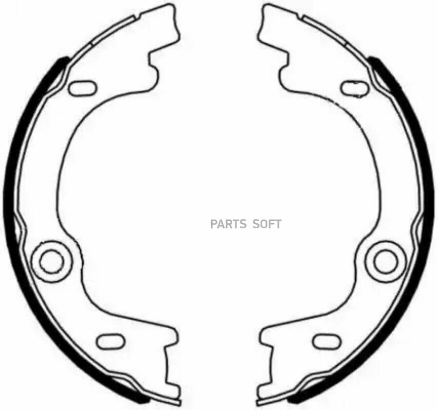 TEXTAR 91076400 Колодки тормозные барабанные компл. CARENS Mk II (FJ) CARENS II (FJ) CARENS III (UN) RONDO III (UN) ()
