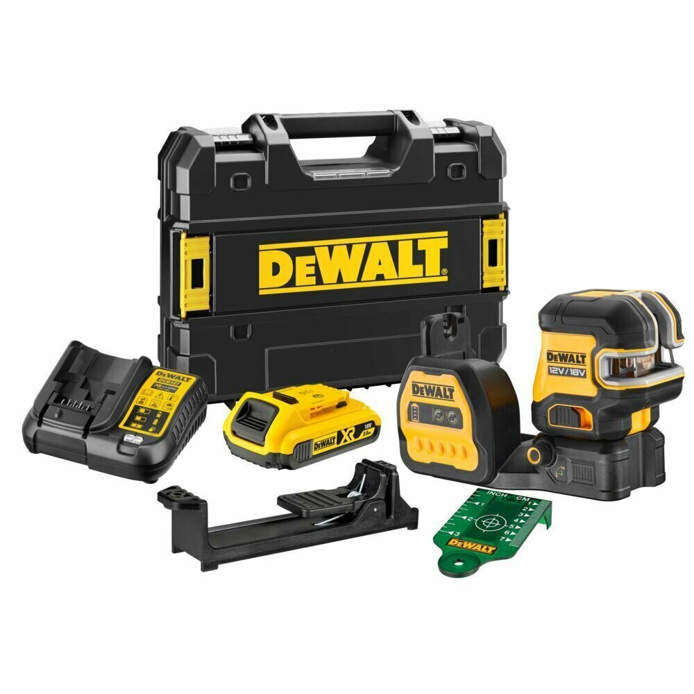 Зеленый Лазерный уровень/нивелир DeWalt DCE825D1G18