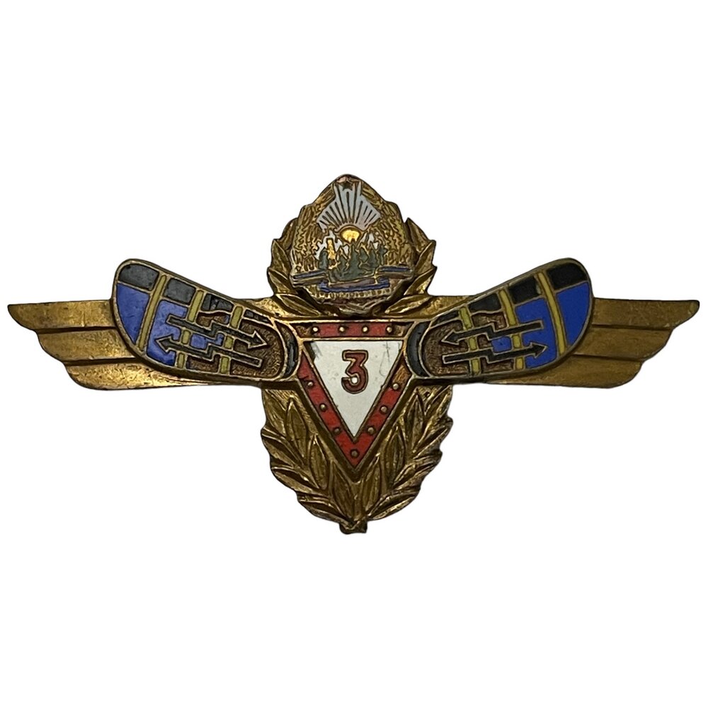 Знак классности "Специалист радиолокации" 3 класс Румыния 1965-1990 гг.