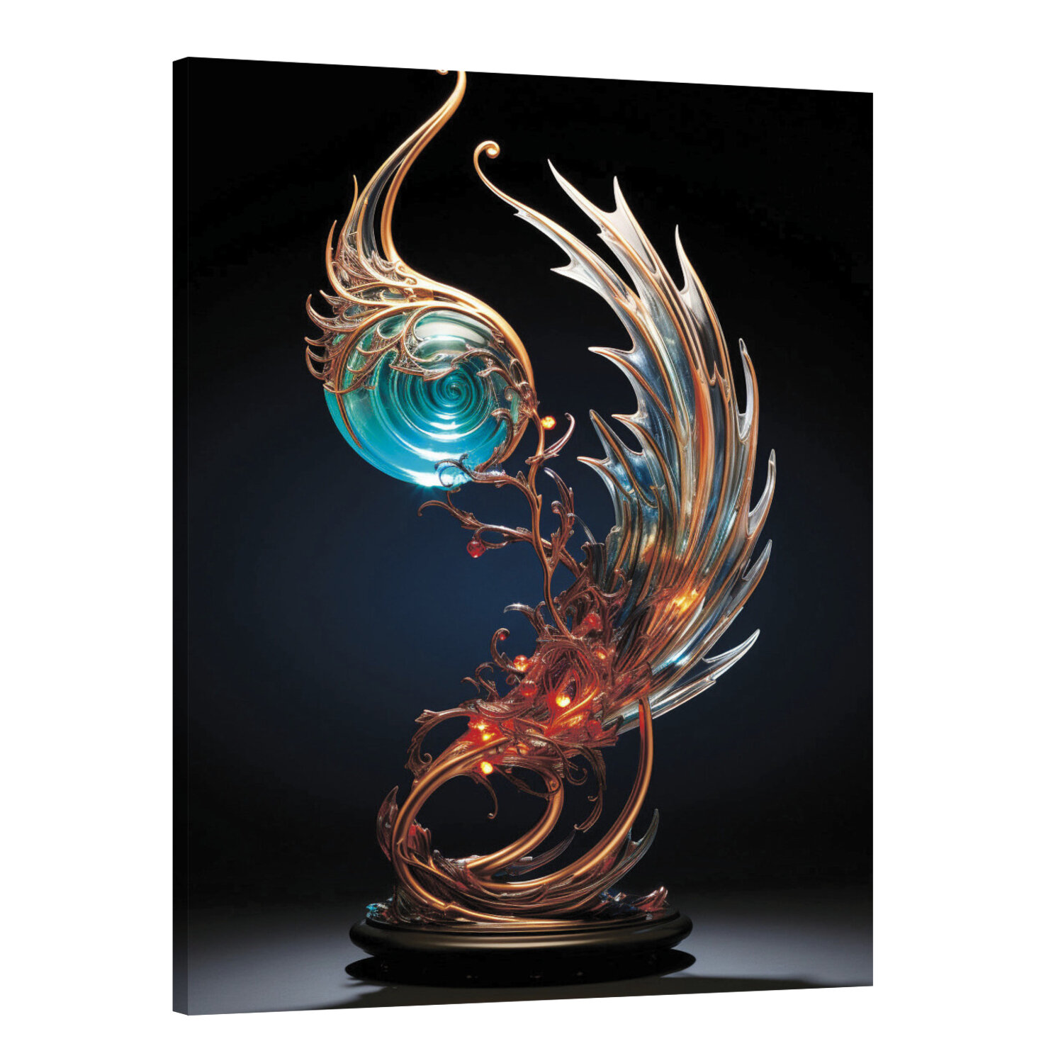 Интерьерная картина 50х70 "Лунная жар-птица"