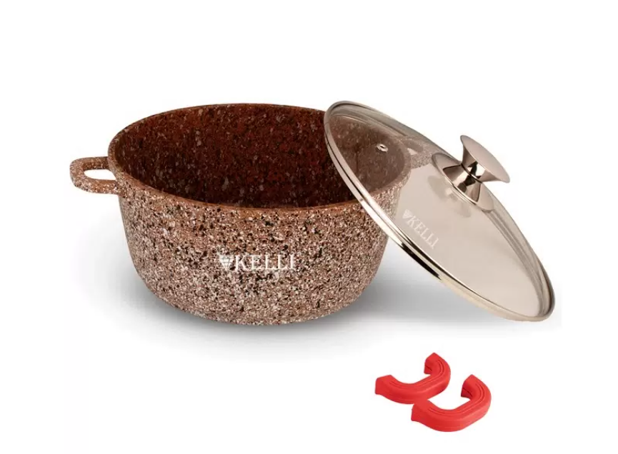 Кастрюля Kelli KL-4018-20 с гранитным покрытием 2,5л.