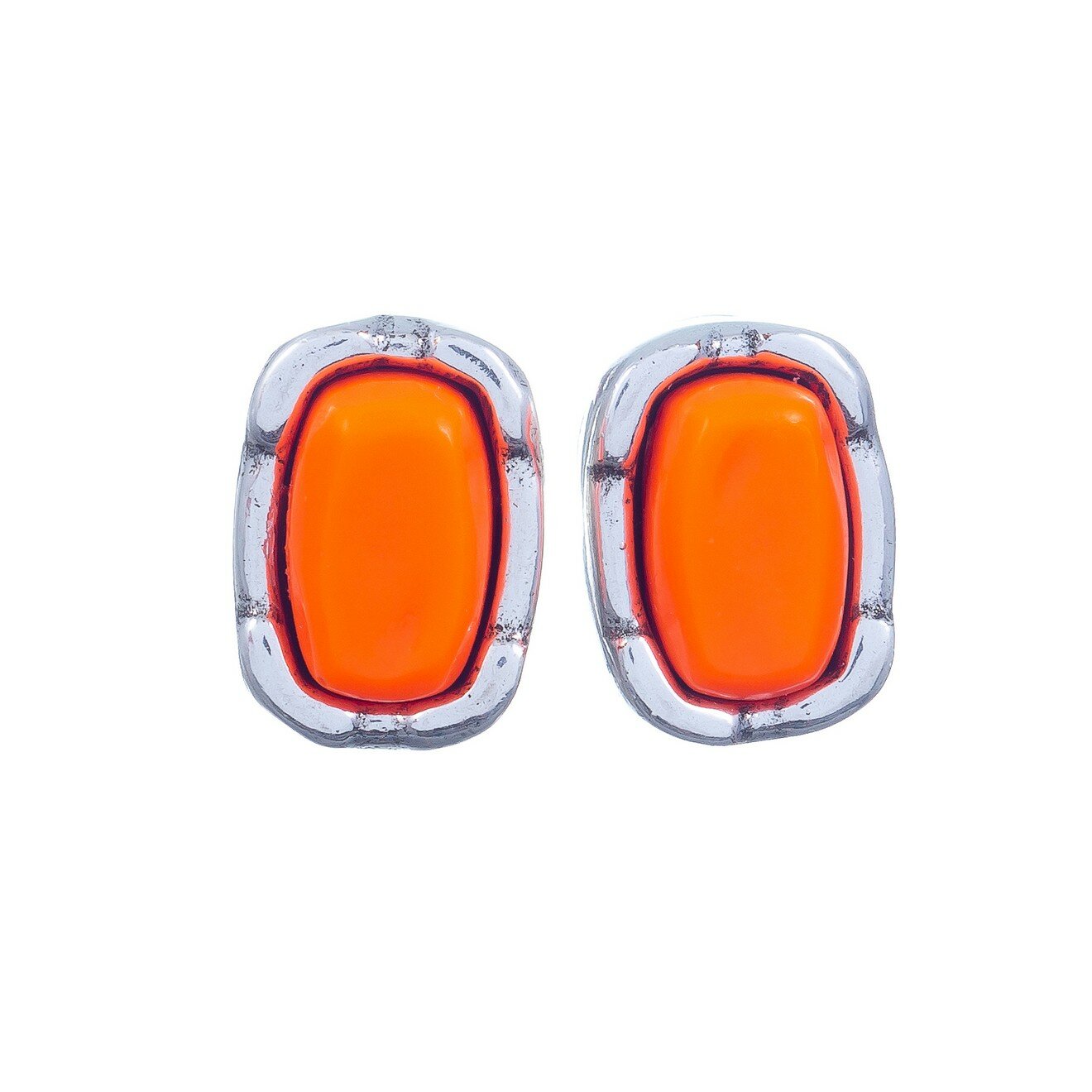 Серьги пусеты, эпоксидная смола