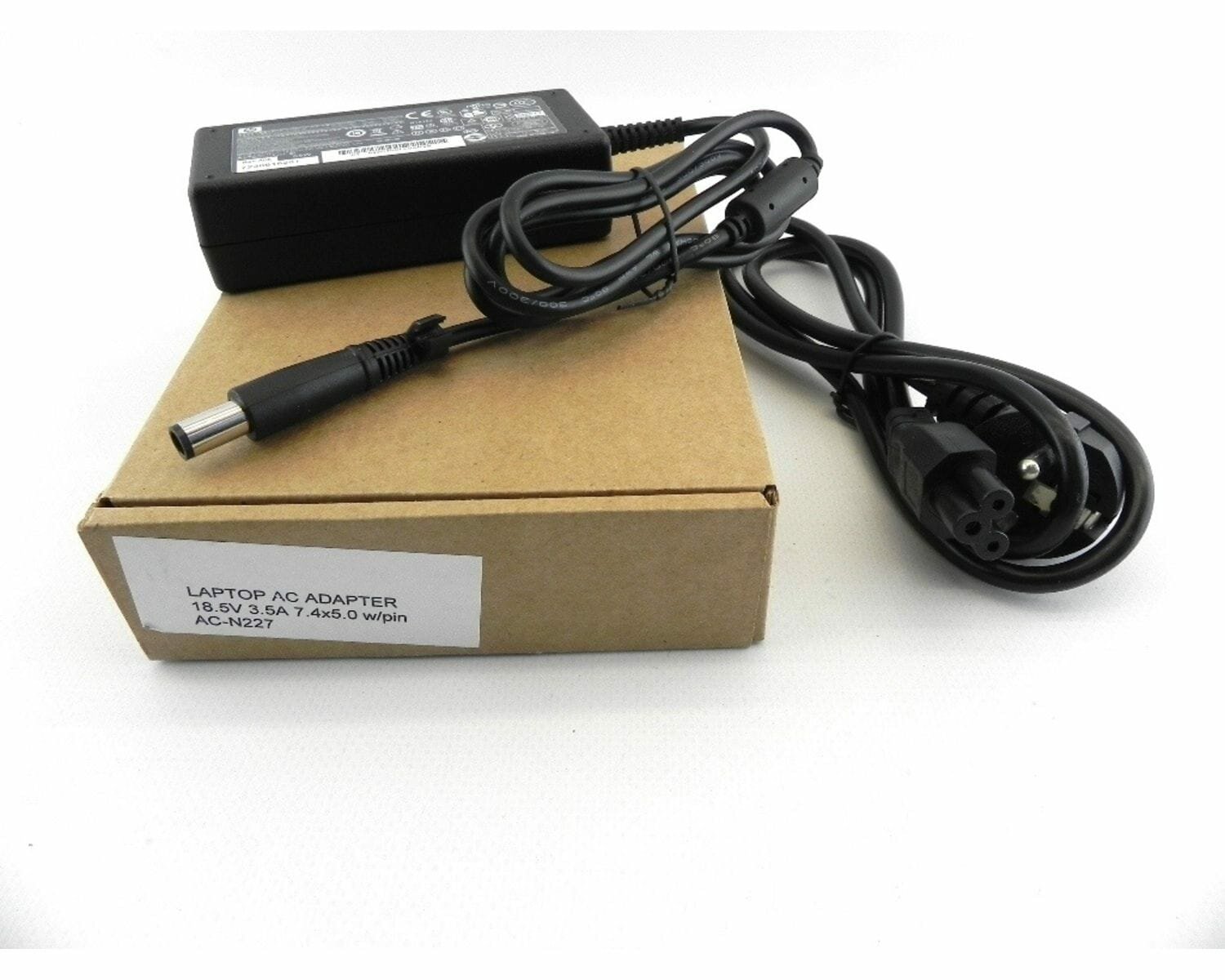 Блок питания зарядка для ноутбука HP 65W 18.5V 3.5A 7.4*5.0 прямой штекер с кабелем питания