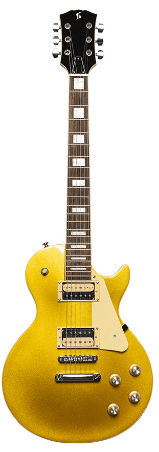 STAGG SEL-STD GOLD - электрогитара, 22 лада, Les Paul, корпус: красное дерево, гриф: красное дерево, вклееный, накладка: палисандр, звукосниматели: HH, регулировки: 2х громкость, 2х тон, 3х позиционный переключатель, цвет: золотой