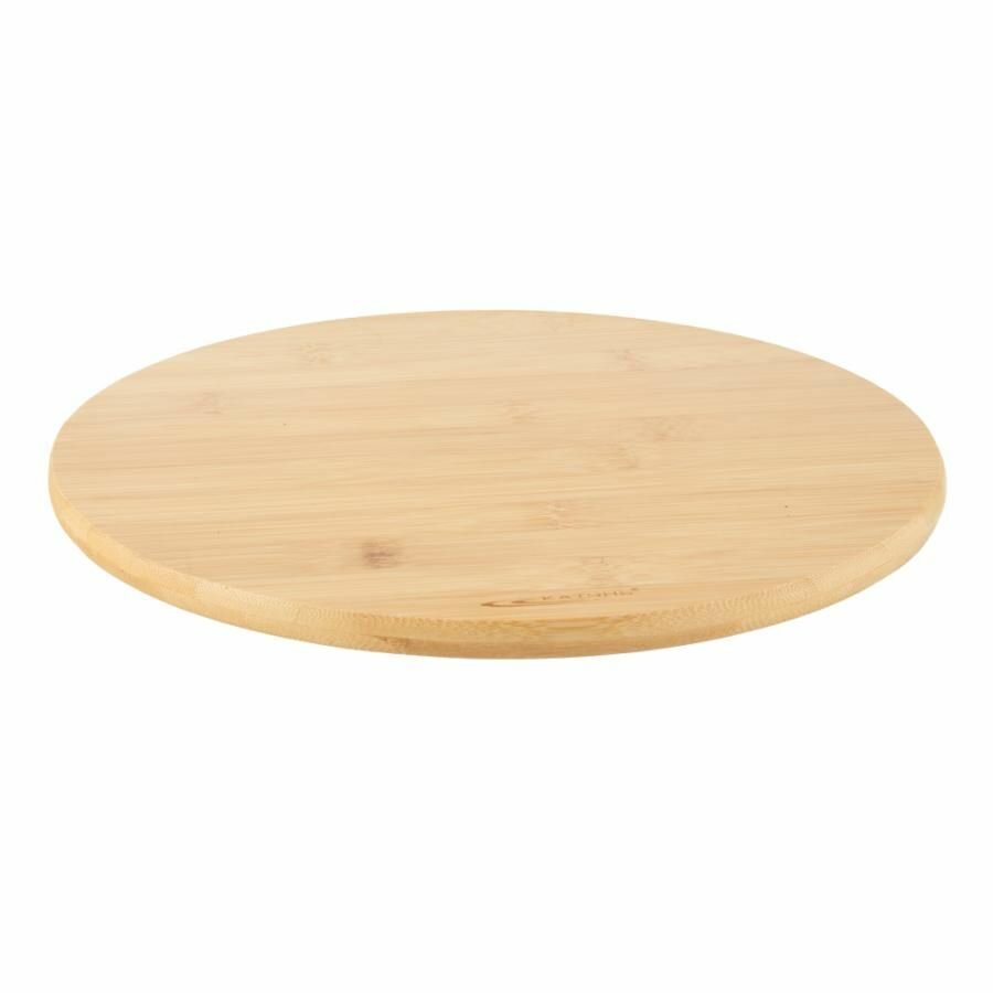 Блюдо бамбуковое "Бамбук сервировка" d-35,5см h-2,2см круглое вращающееся