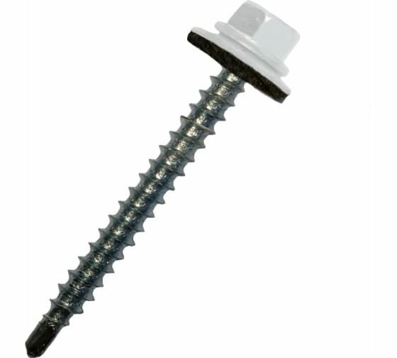 Саморез кровельный 4,8х29 мм цинк шайба с прокладкой PT1 RAL 9003 STARFIX 5 кг SMV1-27997-5