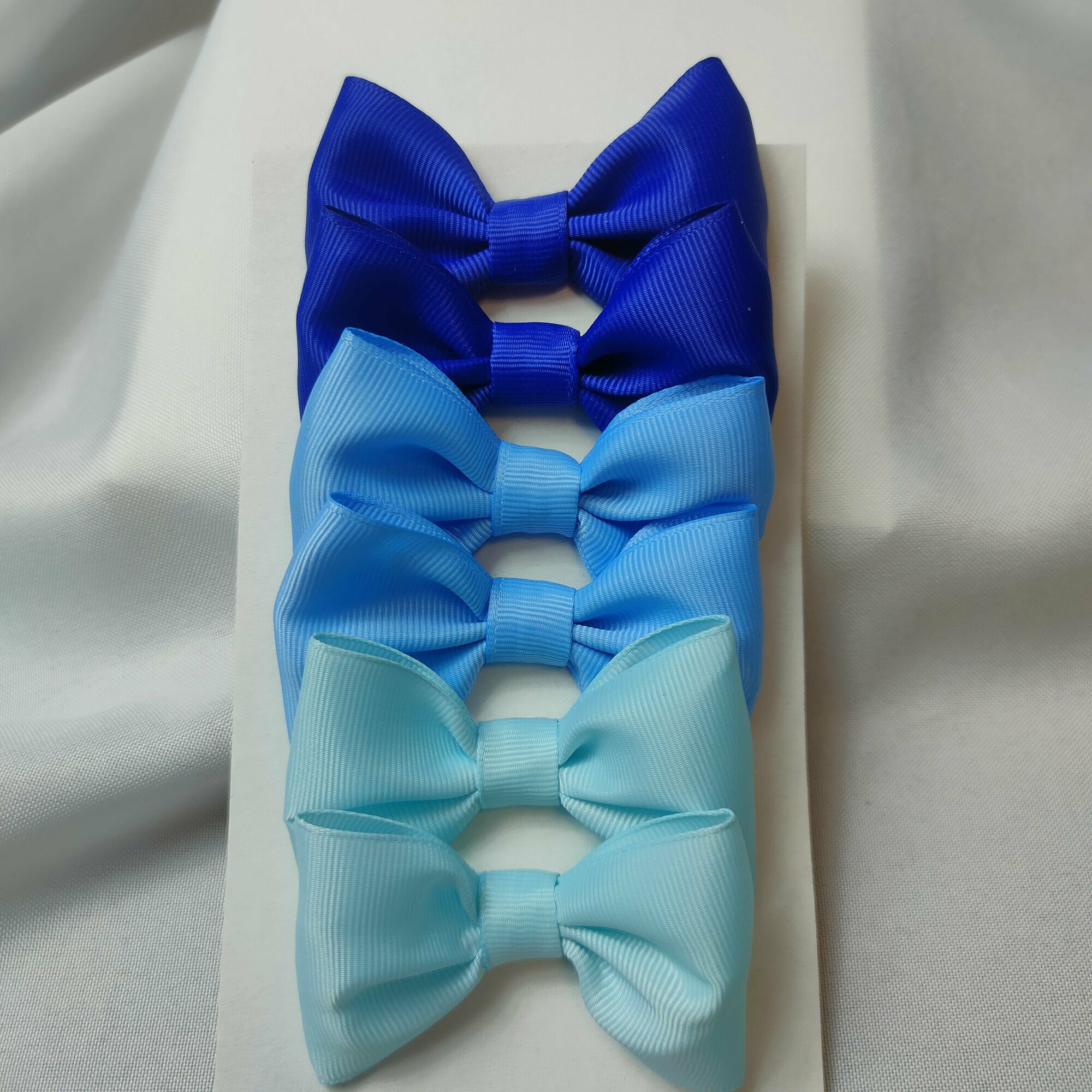 Бантики для детского сада и школы, маленькие бантики ручной работы для волос 6 шт