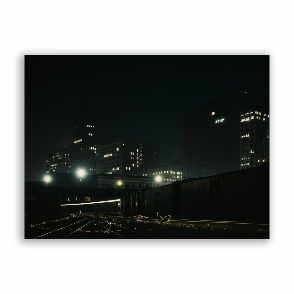 Постер, плакат на бумаге / Американские ретро города / Размер 30 x 40 см