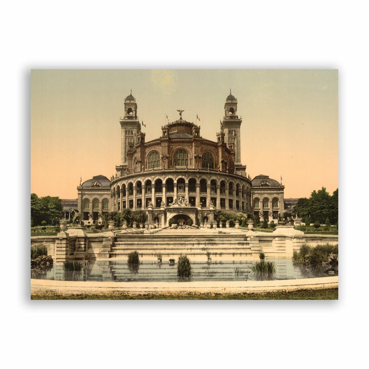 Постер, плакат на бумаге / The Trocadero, 1900, Paris, France / Размер 30 x 40 см