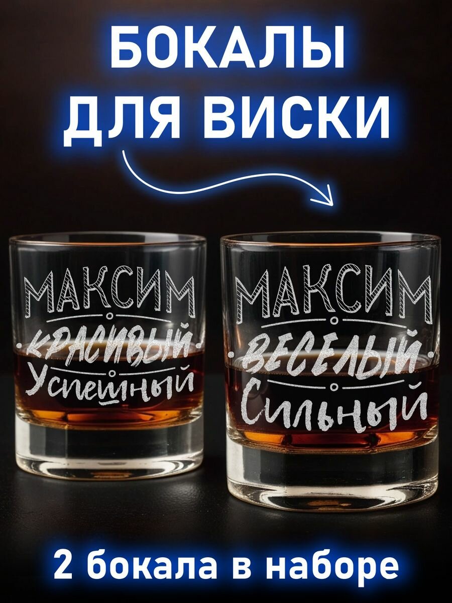 Именной набор для виски Максим