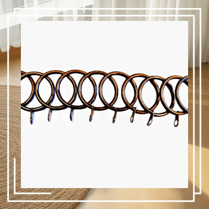 Д19-25мм Кольца металлические с ушками вилма галерея R001 (2*10шт) Медь