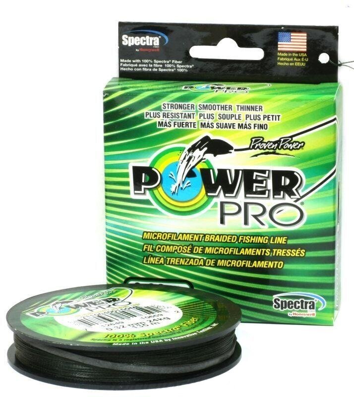 Плетеный шнур Power Pro 135м зеленая 0,15/9кг