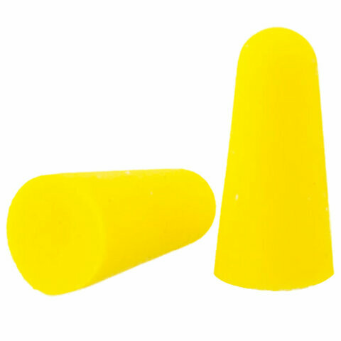 Беруши одноразовые без шнурка, 1 пара, пакет, еланпласт, БЕР131100