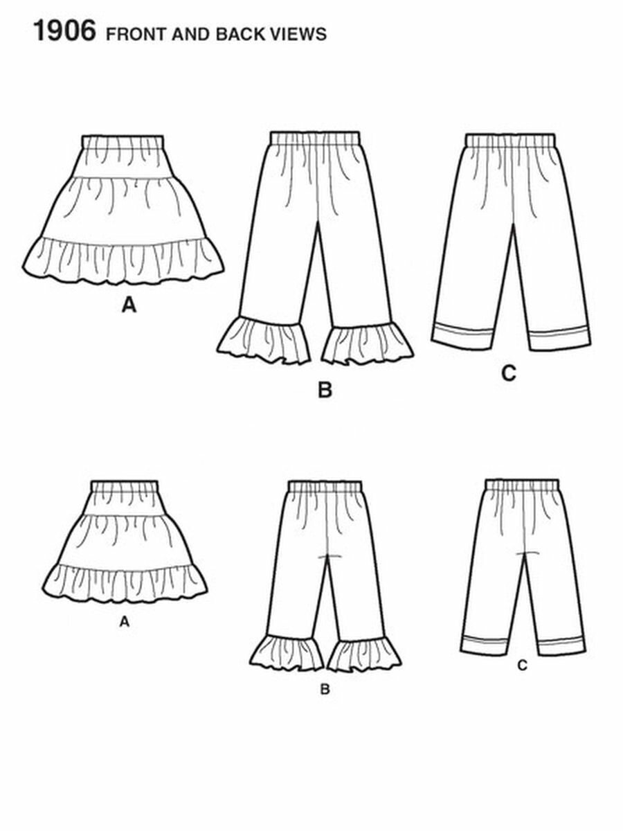 Выкройка Simplicity Юбка, Брюки — фото 1