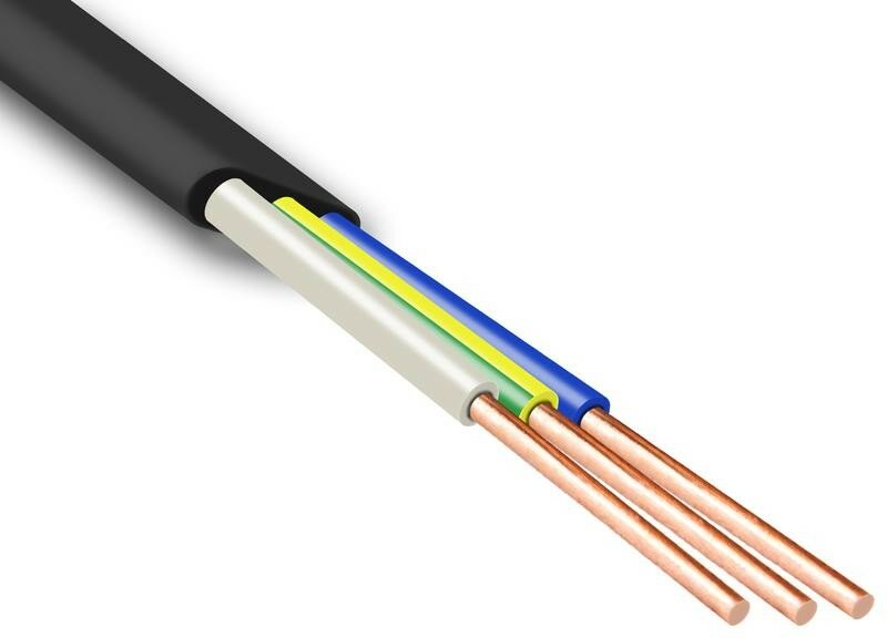 Кабель ВВГ-Пнг(А)-LSLTx 3*6,0 ок (N, PE) Ярославский кабель (100 метров)