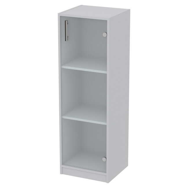 Шкаф Меб-фф Офисный шкаф СБ-61+А-5+С-17МВ матовый цвет Серый 40/37/123 см