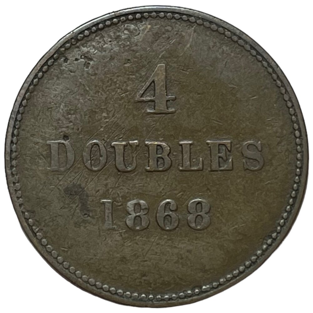 Гернси 4 дубля 1868 г.