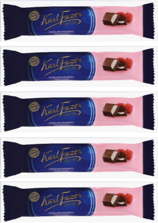 Шоколадные батончики Karl Fazer малиновый йогурт, комплект 5уп по 37г (Финляндия)
