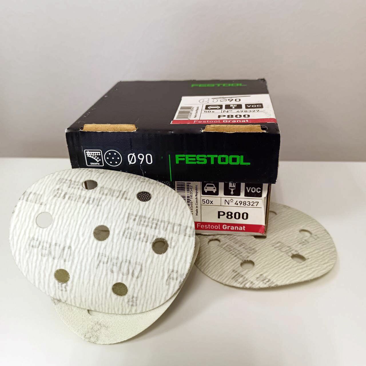Шлифовальные круги Festool Granat STF D90/6 P800 GR 10 шт. 498327 Фестул
