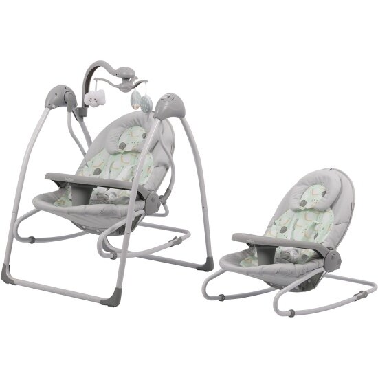 Электрокачели Indigo 2 в 1 FRESH с адаптером зеленый