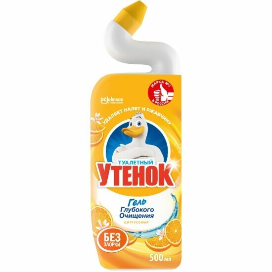 Чистящее средство Туалетный Утенок Цитрусовый, 500 мл