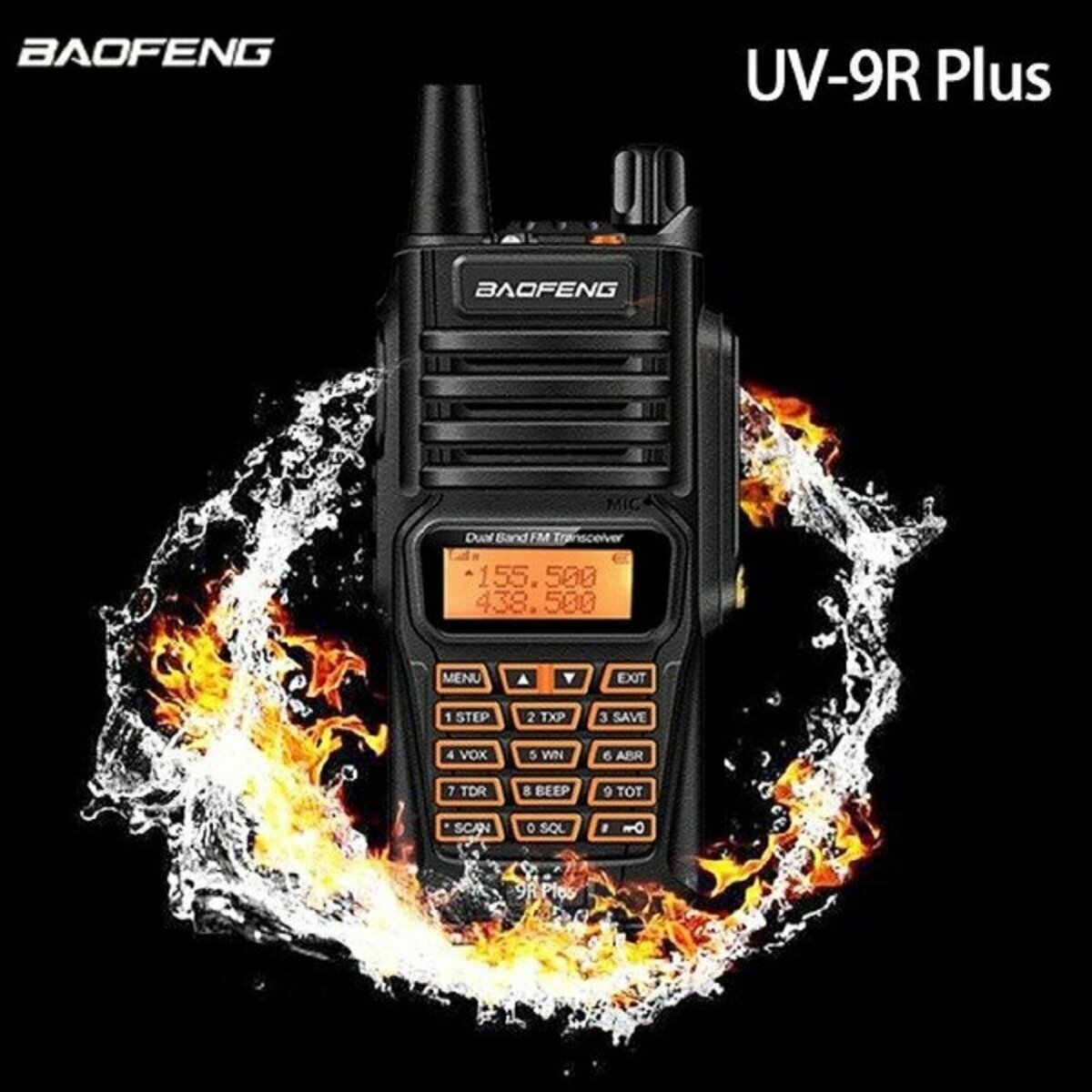 Портативная рация Baofeng UV-9R Plus 8 Ватт водозащищенная IP67
