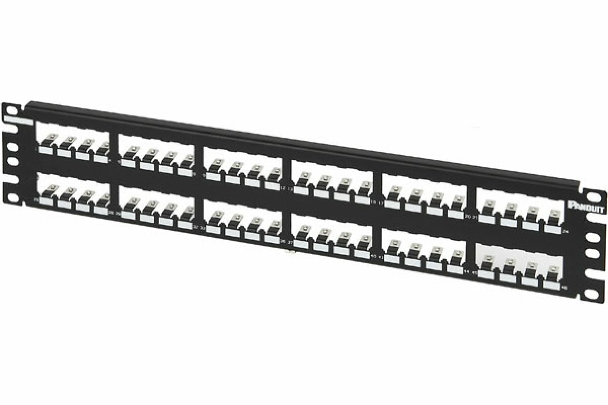 PANDUIT Патч-панель CP48BLY Модульная цельнометаллическая Mini-Com 19 , 48 портов, 2U 29820