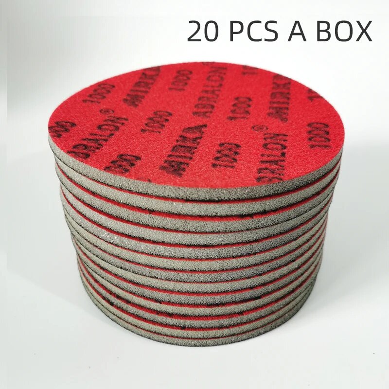 Финляндия Мирка 6 дюймов 150 мм губчатая наждачная бумага круглая самоклеящаяся флокированная автомобильная краска полировка красота наждачная бумага 5 pcs, 500 grit