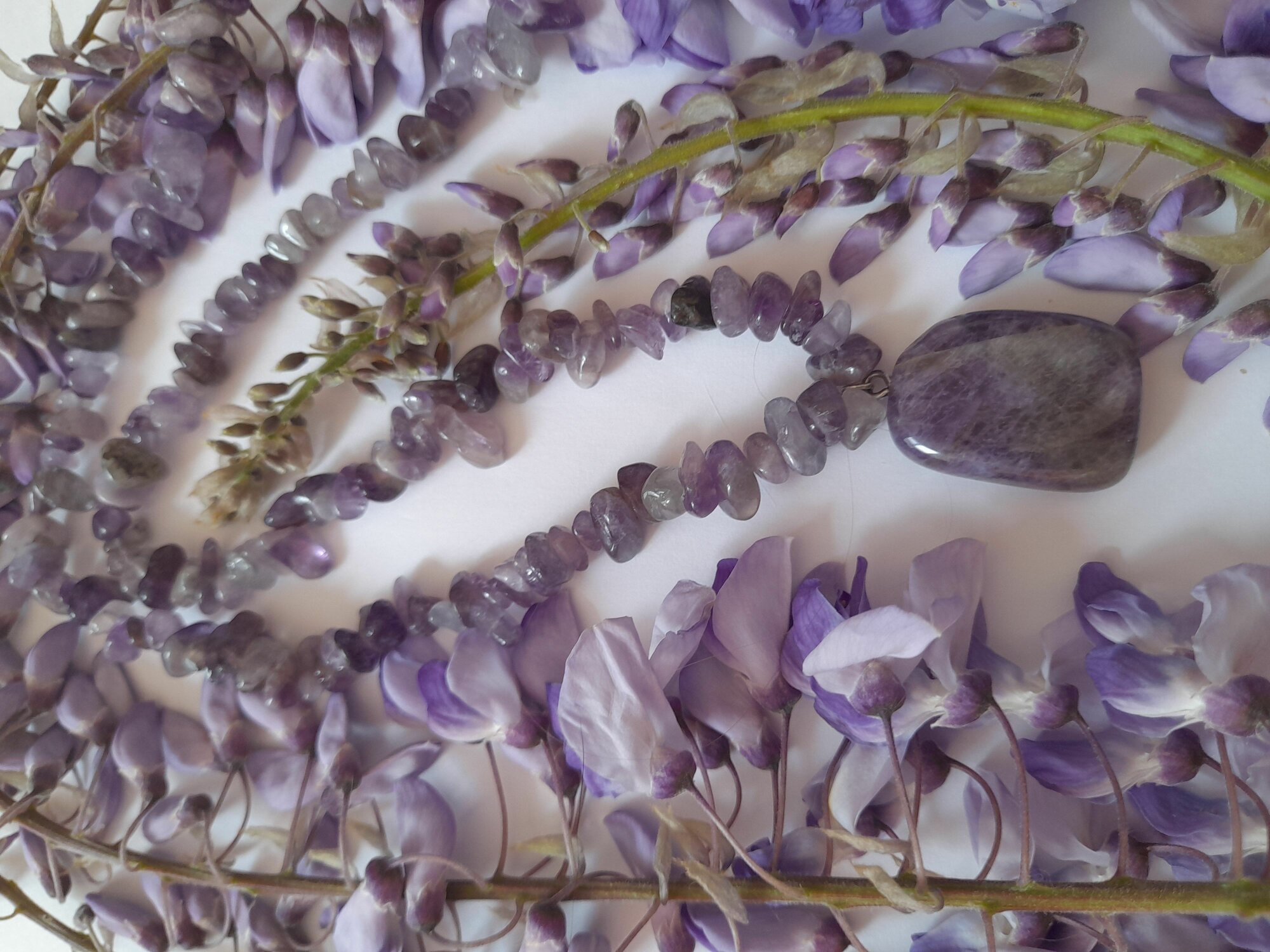 Колье, аметист