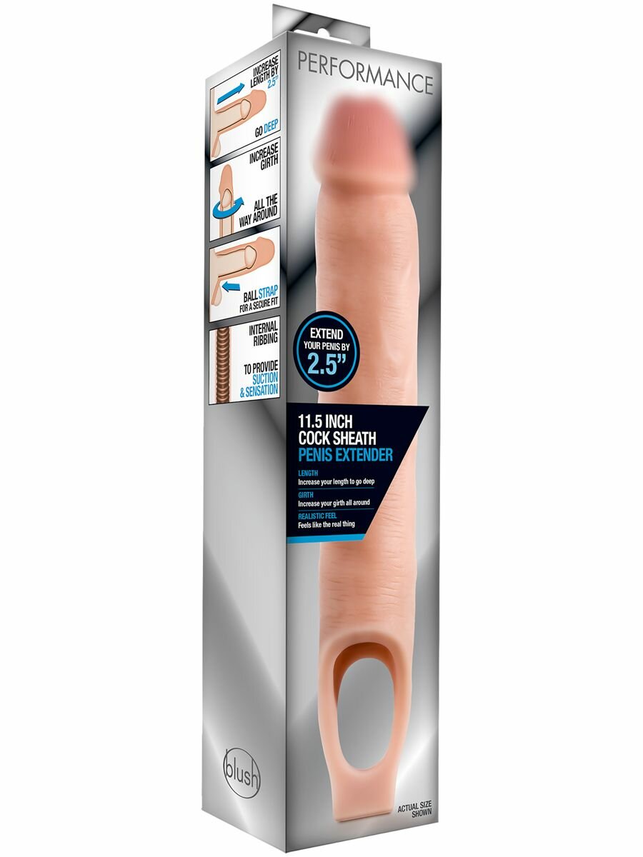 Насадка на пенис для увеличения размера "PERFORMANCE 11.5INCH SHEATH EXTENDER" 28см