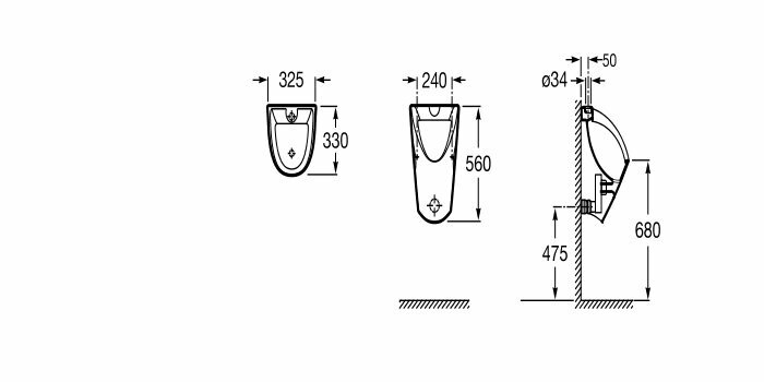 Писсуар подвесной Roca Chic 35945L000