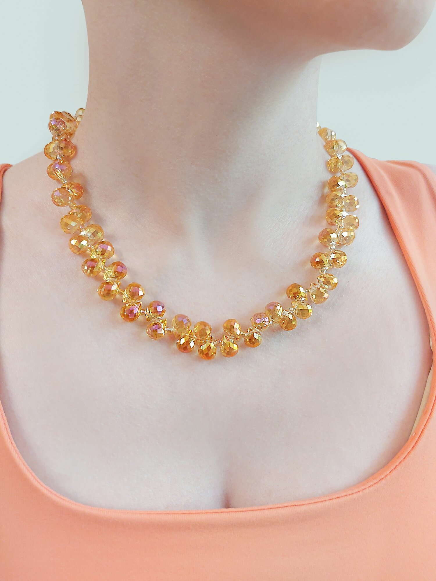 Бусы, хрусталь, стекло