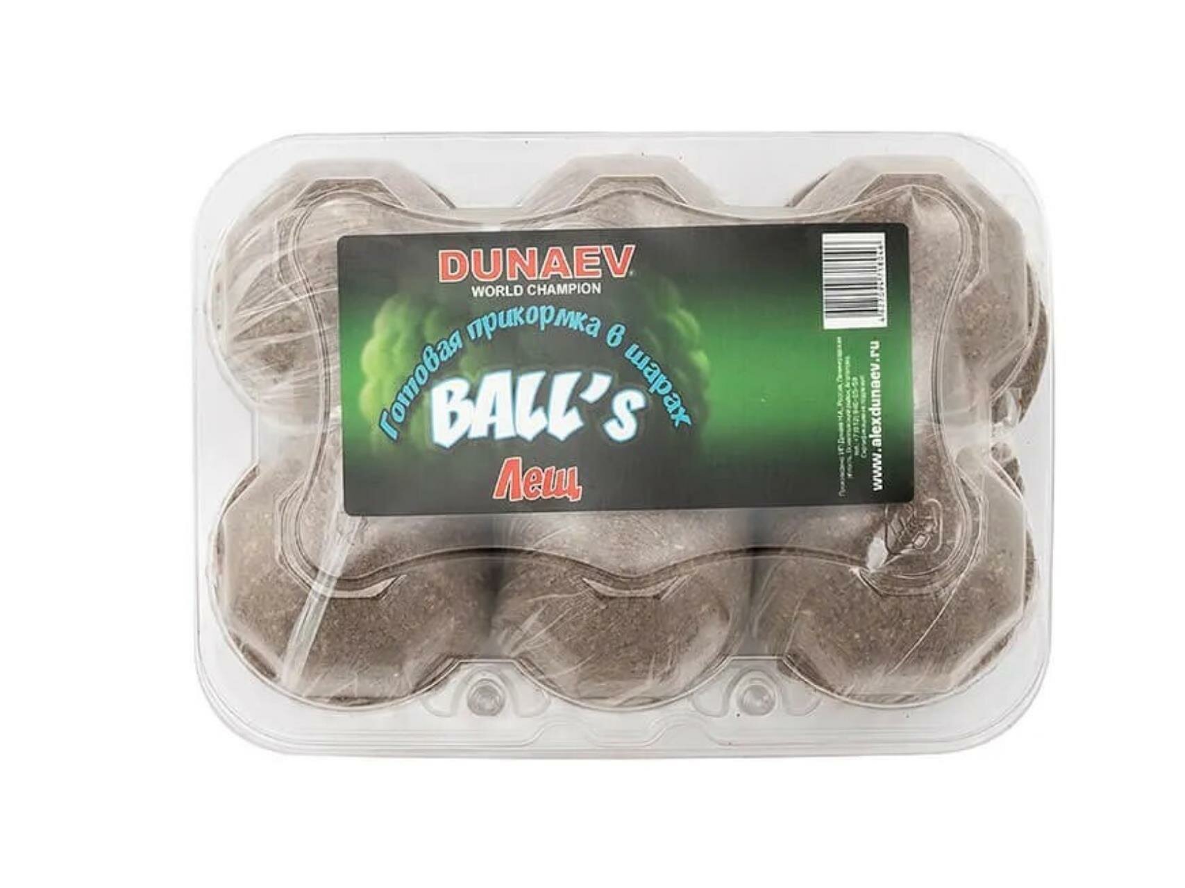 Прикормка Dunaev BALL.S 0.75кг ЛЕЩ