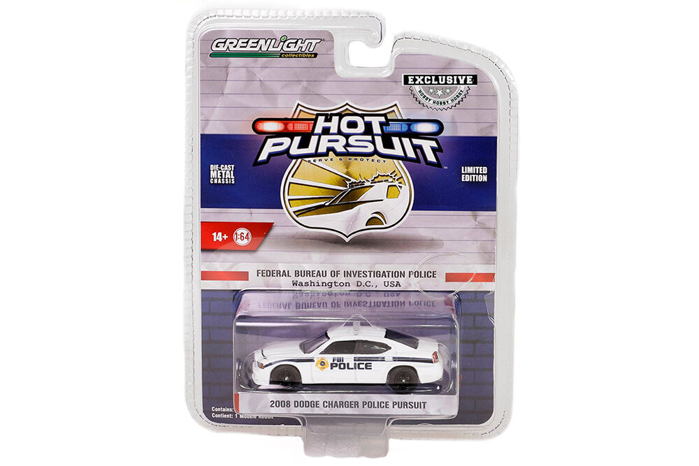 Dodge charger police pursuit "federal bureau of investigation police" fbi police 2008 (длина модели 6-10 см)