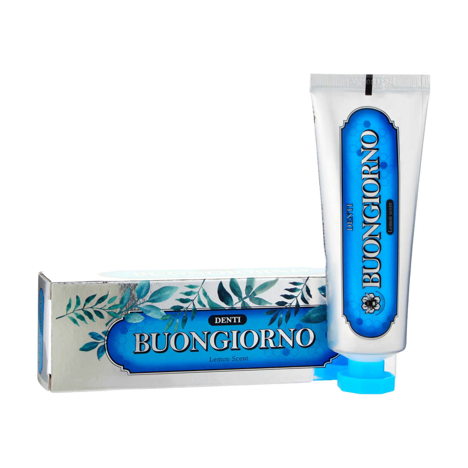 BUONGIORNO Премиальная зубная паста "Сицилийский лимон с эвкалиптом" против зубного налета и камня 100 гр