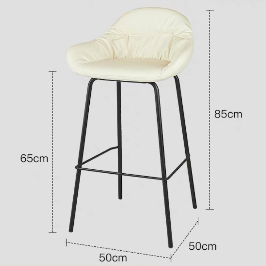 Барный стул Finley (Мягкое сиденье / 65см / цвет молочный)