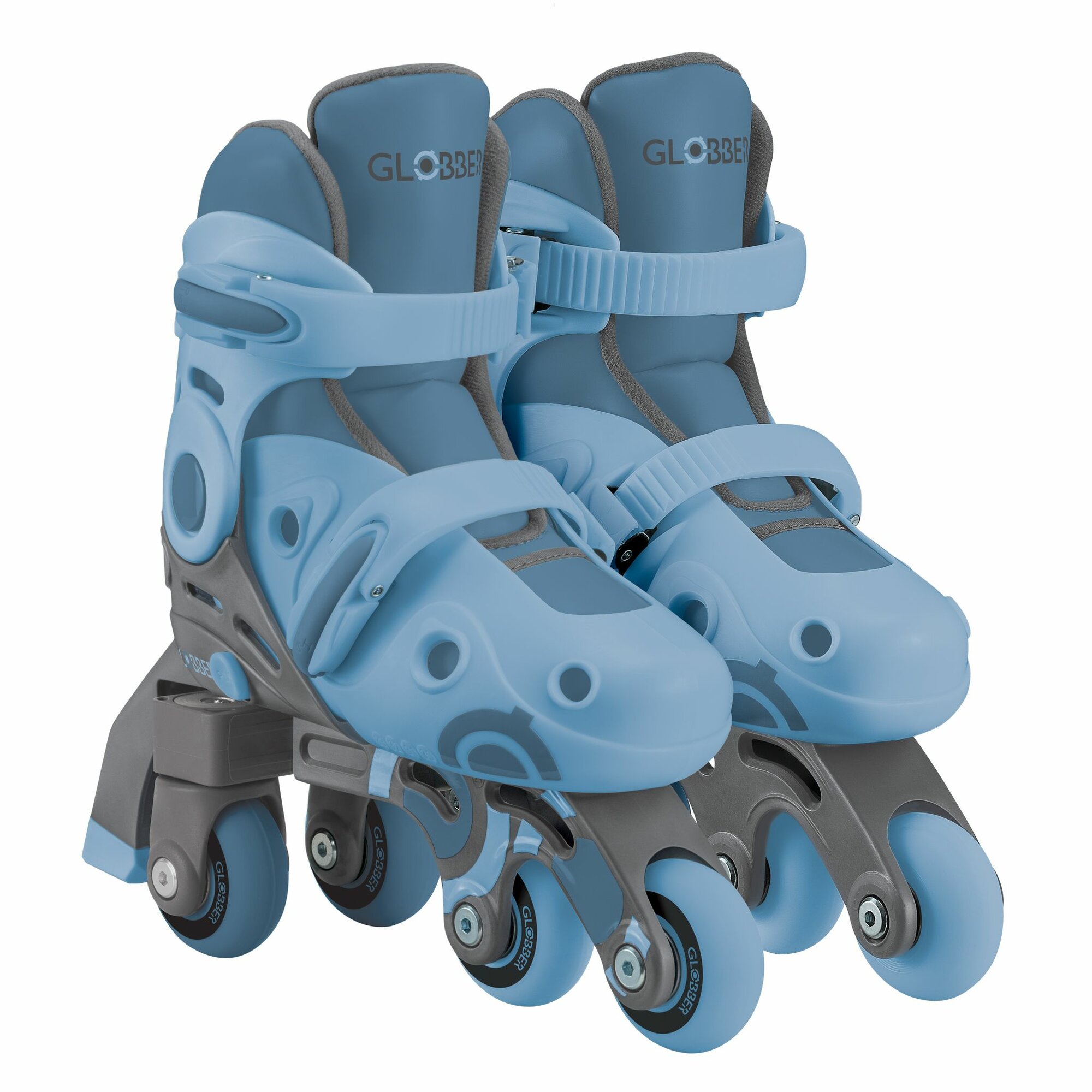 Детские раздвижные роликовые коньки Globber Learning Inline Skates 2 в 1