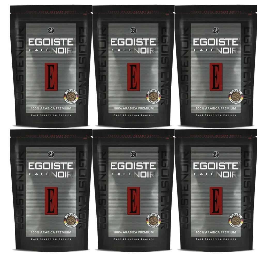 Кофе растворимый Egoiste Noir 420 гр (70 г*6 шт)