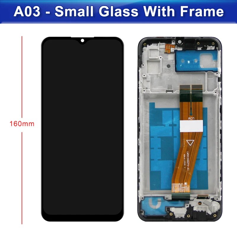 6,5 "A03 экран для Samsung Galaxy A03 ЖК-дисплей A035F A035F/DS дигитайзер Small With Frame