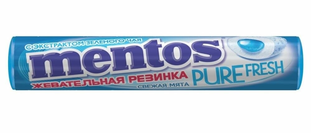 Жевательная резинка Mentos Ролл Минт, 16г, 10 шт.