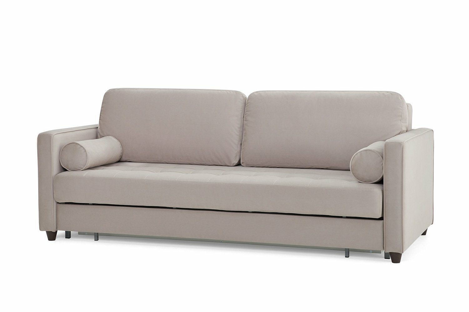 Диван-кровать DREAMART Шеффилд 225х90х111 см, с ящиком для белья, цвет капучино