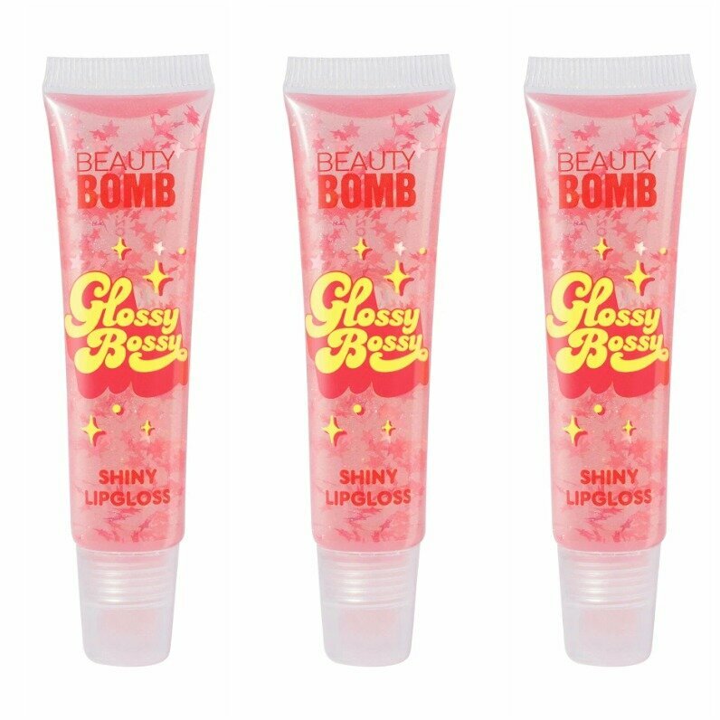 Блеск для губ Beauty Bomb Glossy Bossy, тон 04, 12 мл, 3 шт
