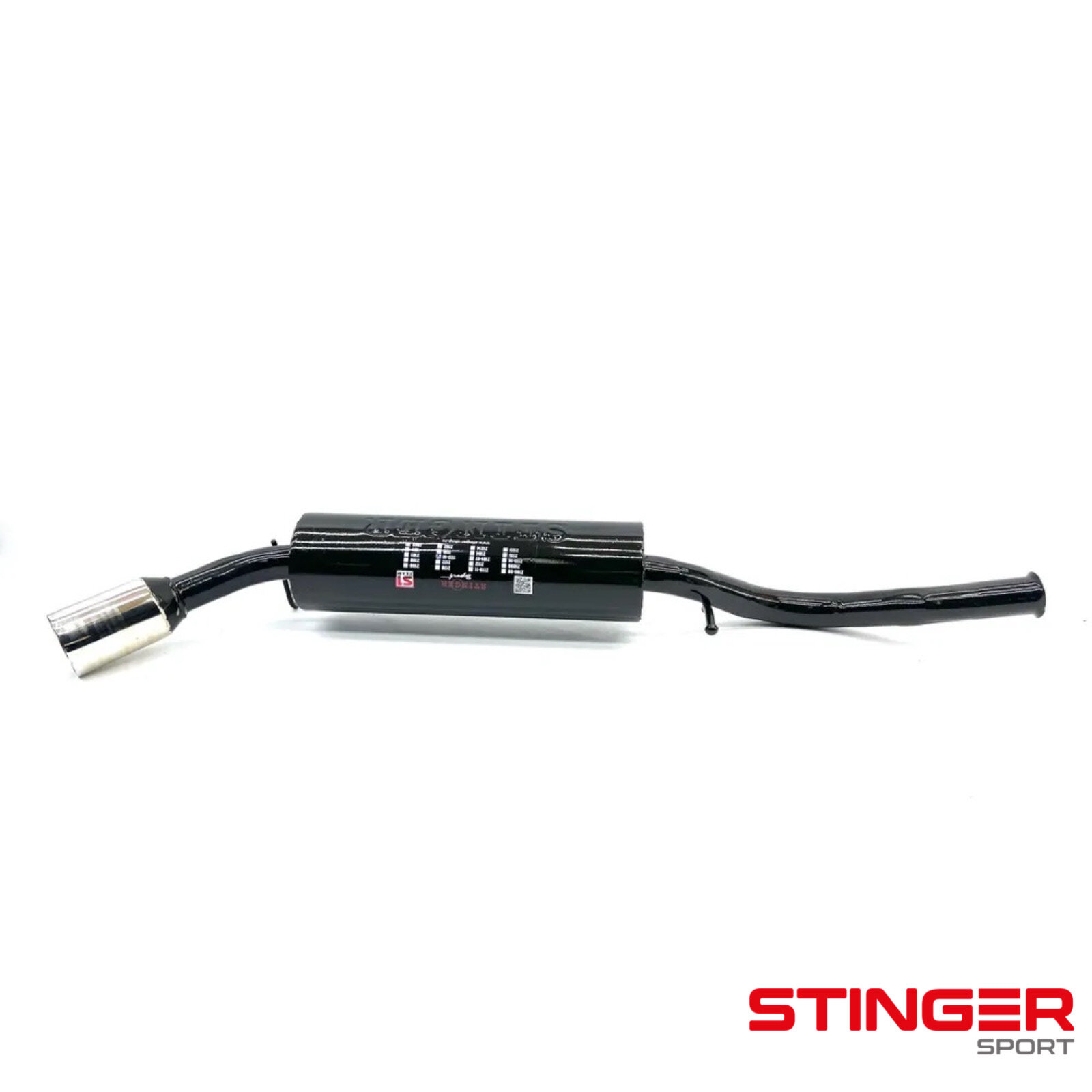 Глушитель основной "ST-Sport" для а/м ВАЗ 1117-18 Калина седан, универсал с круглой насадкой