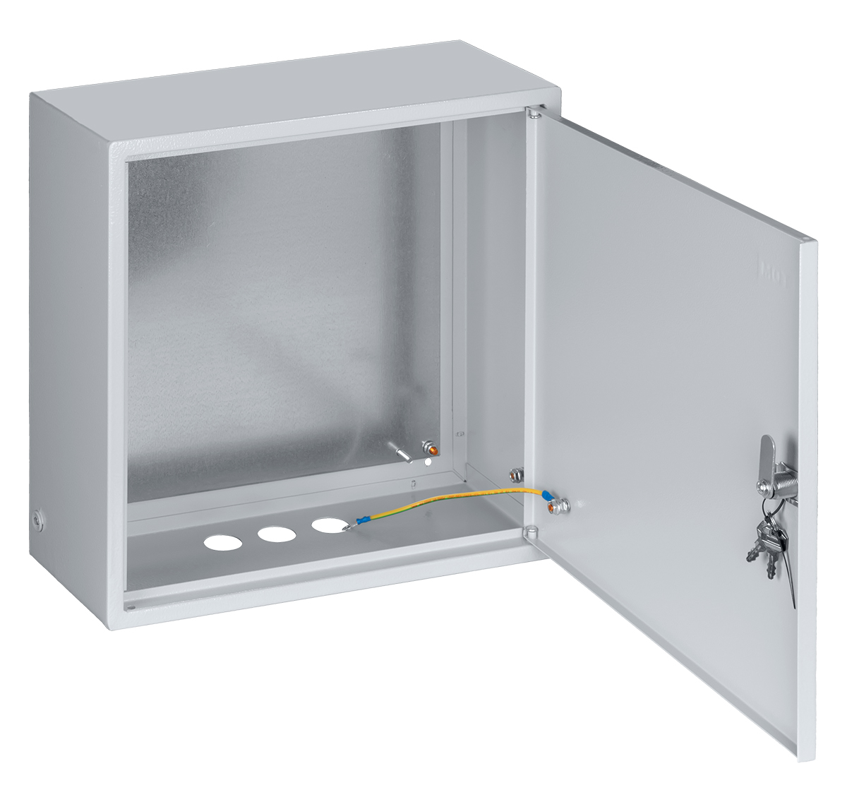 Щит распределительный TDM Electric / ТДМ Электрик ЩМП-4.4.1-0, стальной серый, IP31, размером 400х400х150мм, SQ0905-0054 / электрика