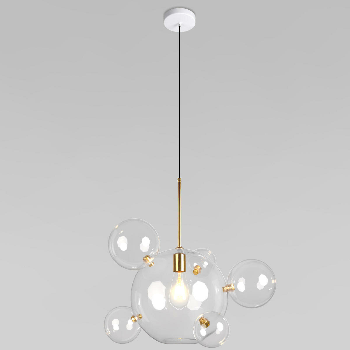 Светильник подвесной Loft It Bolle 2034-P6, E27, 40Вт, кол-во ламп:1шт, Белый