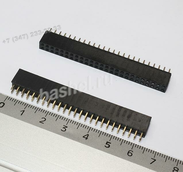 Разъем штыревой PBD-2x25 (2,54), KLS